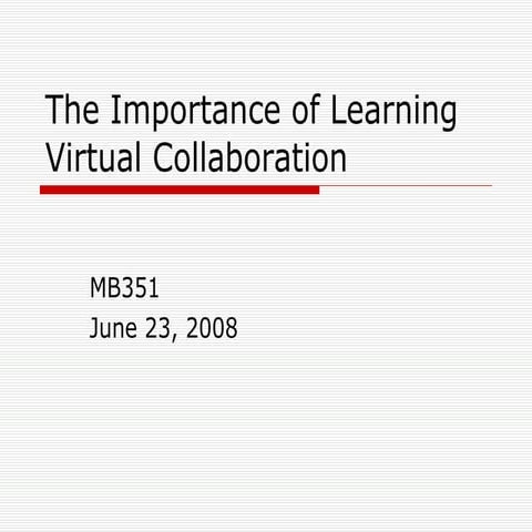 Virtual Collaboration | PPT