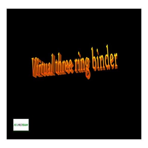Virtual Three Ring Binder | PDF