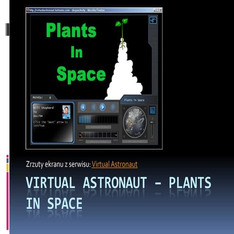 Virtual Astronaut Plantsinspace | PPTX