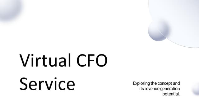 5 Signs Your Business Needs a Virtual CFO | PDF