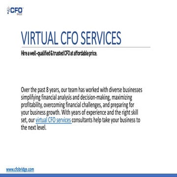 Virtual cfo services | PPTX