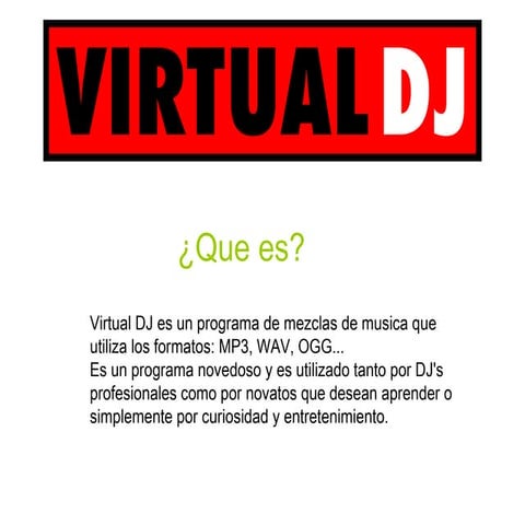 Manual de Uso para Virtual DJ 7 | PDF