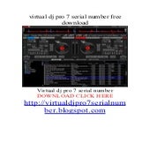 Virtual dj pro 7 serial number