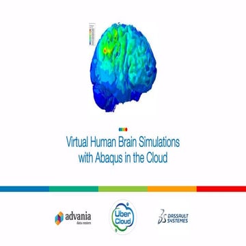 Virtual Human Brain Simulations with Abaqus in the Cloud | PPT