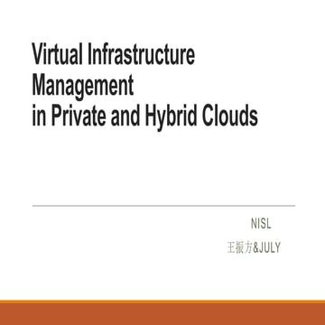 Virtual infrastructure managementin private and hybrid clouds | PPT ...