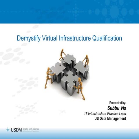 Virtual infrastructure qualification | PPSX | Cloud Computing | Internet