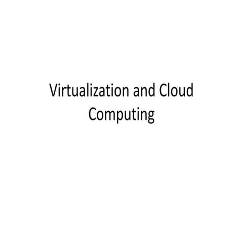 Virtualization | PPTX