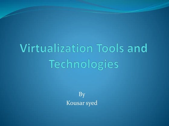 Virtualization in Cloud Computing and Machine reference Model | PPTX