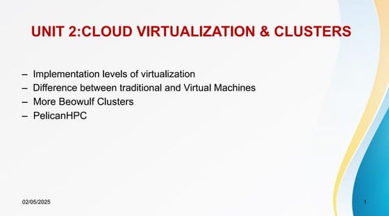 Implementation levels of virtualization | PPTX