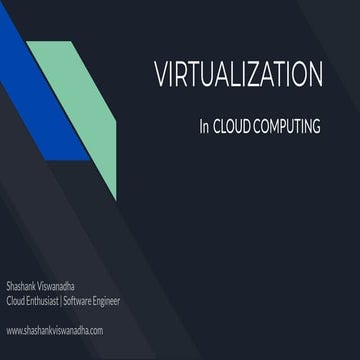 Virtualization in cloud computing | PDF