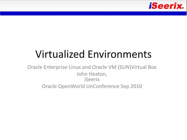 Virtual Machines - Virtual Box | PPTX