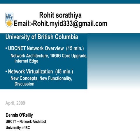 Virtualizing the ubc network | PPT