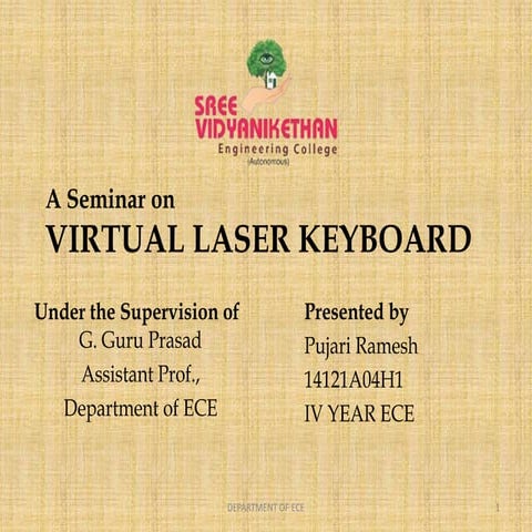 Virtual laser keyboard | PPTX
