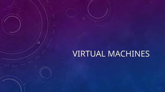 Virtual Machines - Virtual Box | PPTX | Operating Systems | Computer ...