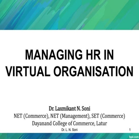 Virtual organisation and talent management | PDF