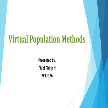 Virtual population methods | PPTX