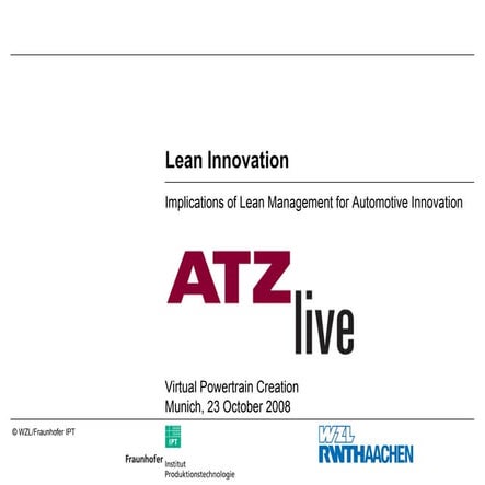 Lean Innovation | PPT