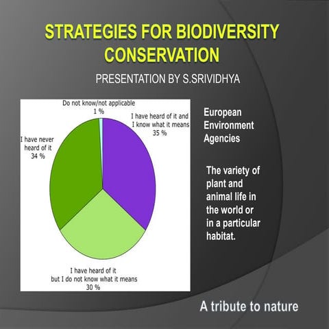 BIODIVERSITY CONSERVATION ON 8 SLIDES | PPT