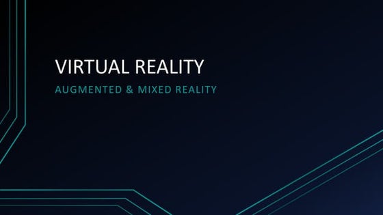 AR & VR technology | PPT