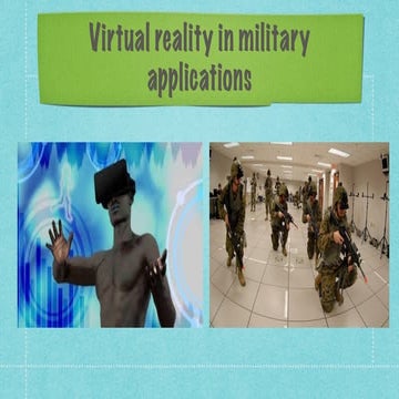 Virtual reality in military applications | PDF