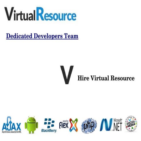 Virtual Resource - Dedicated Developers Team | PPT | Internet | Computing