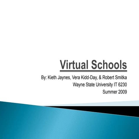 Virtual Schools | PPTX | Online Education | Education