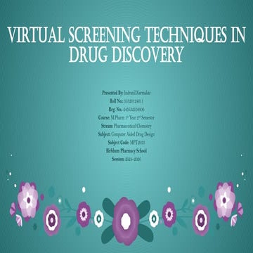 Virtual Screening Techniques in Drug Discovery.pptx