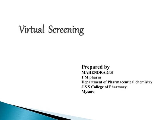Virtual screening techniques | PPT