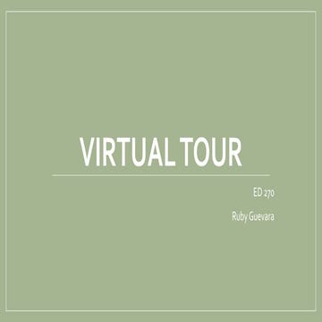 Virtual tour | PPTX