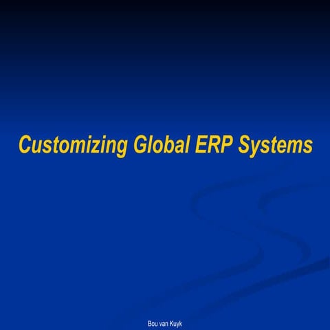 Virtual Trader; - The end of ERP customizations | PPT