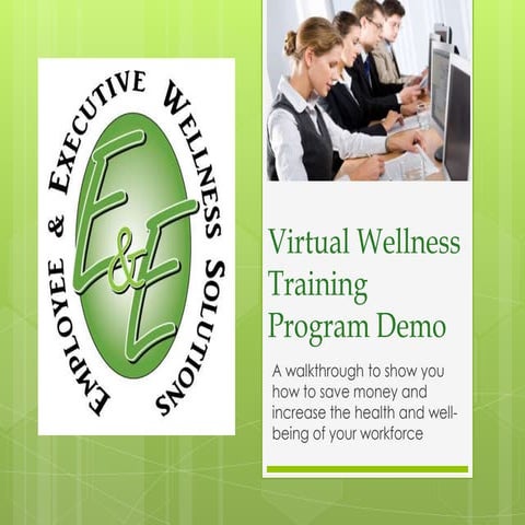 Virtual wellness training program demo | PPTX