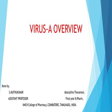 OVERVIEW OF VIRUS | PPTX | Biological Sciences | Science