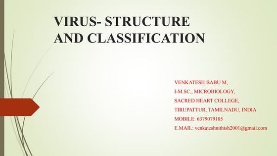 Classification of virus ICTV,LHT,Baltimore | PPT