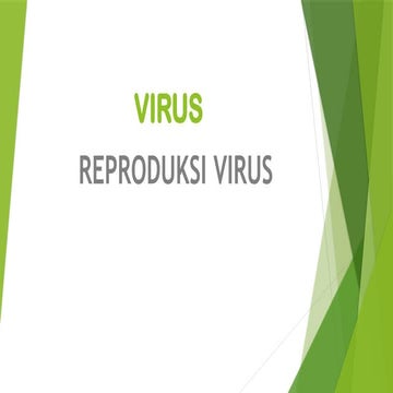 Bab 1 Virus : Replikasi virus (Daur litik dan daur lisogenik) | PPTX