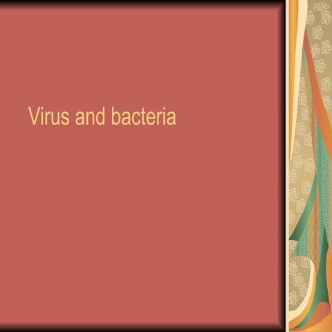 Virus and bacteria | PPT | Biological Sciences | Science