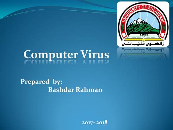 Computer Virus powerpoint presentation | PPTX