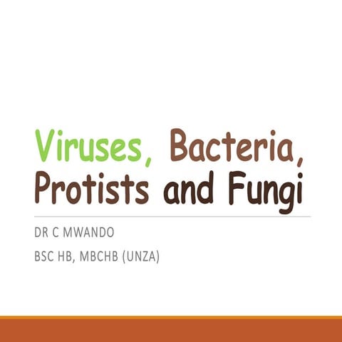 Viruses bacteria protists_and_fungi | PPTX