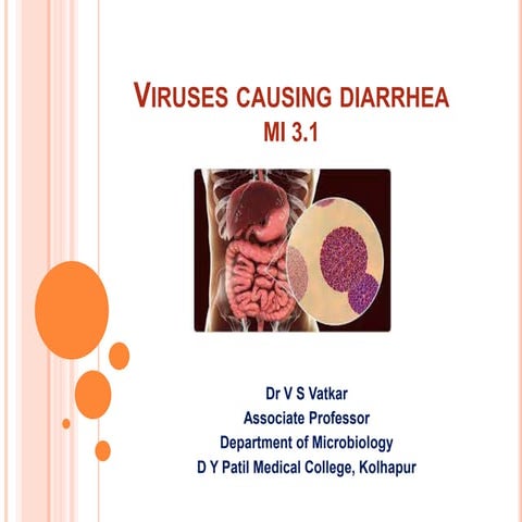 Viruses causing diarrhea | PPTX