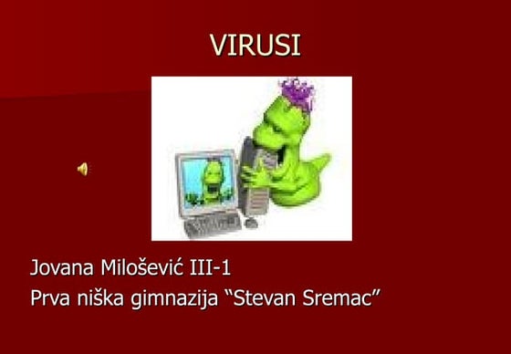 Virus,crv i trojanac | PPT