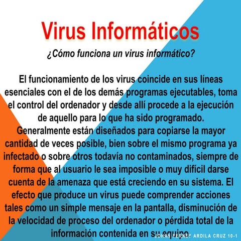 Virus informaticos | PPTX