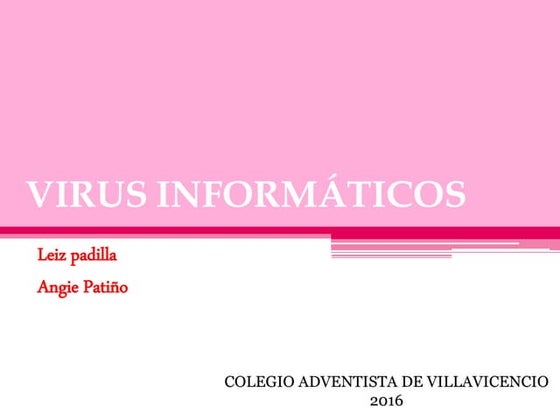 Virus informáticos | PPTX