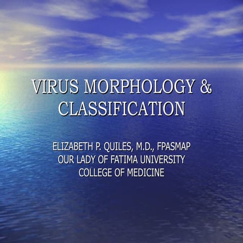 Virus morphology & classification | PPT