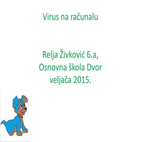 Virus na računalu | PPTX