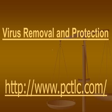 Virus removal and protection | PPTX