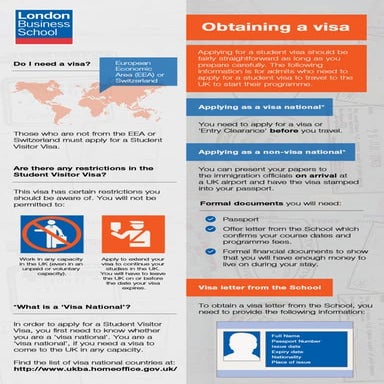 Student Visitor Visa Infographic | PDF
