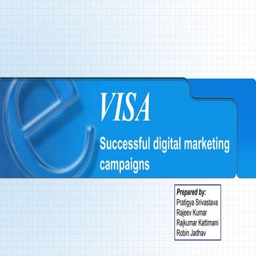 Successful digital marketing campaigns by VISA | PDF