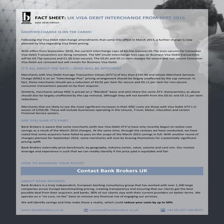 Visa debit fact sheet | PDF