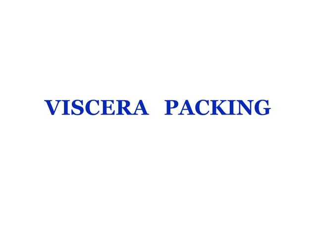 Preservation of viscera | PPTX