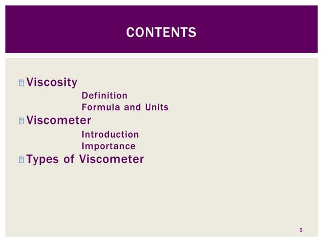 Viscosity measurement methods | PDF