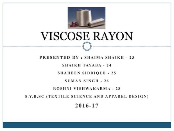 CBSE Class XII practical project on Rayon threads | DOC | Chemistry ...